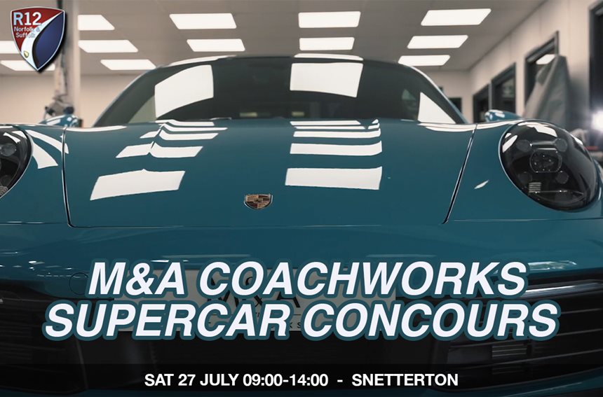 M&A Coachworks Supercar Concours | Norfolk & Suffolk Events July 2024 ...