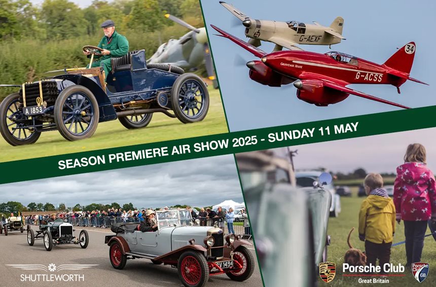 Shuttleworth Air Show | Essex Events May 2025 | Porsche Club Great Britain